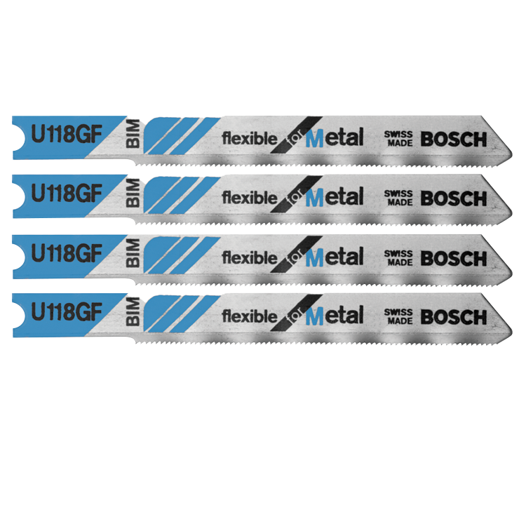Bosch 5 pc. 2-3/4 In. 36 TPI Flexible for Metal U-Shank Jig Saw Blades ...